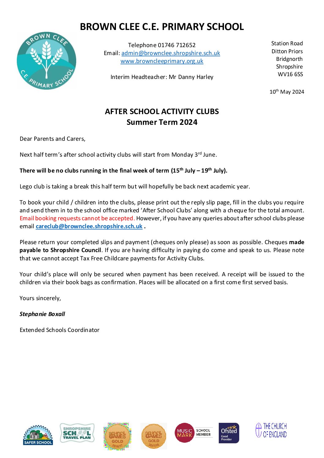 Activity Clubs – Brown Clee CE Primary School