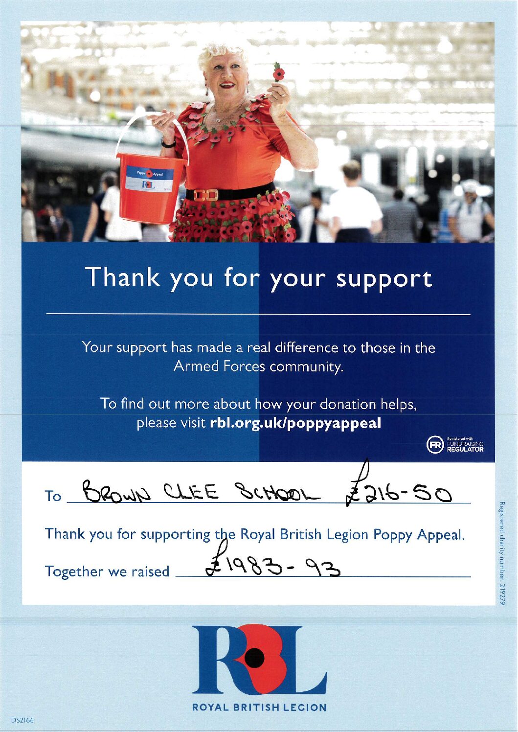 RBL Poppy Appeal 2025 – Brown Clee CE Primary School